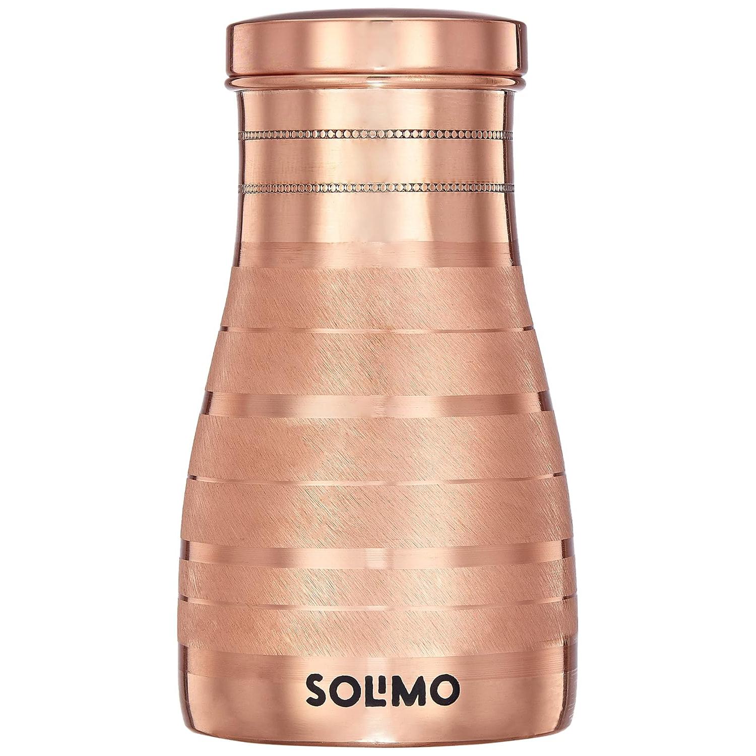 구리 물병 [침대 옆 구리 물병] (Copper Water Bottle | Solimo) - 인도샵